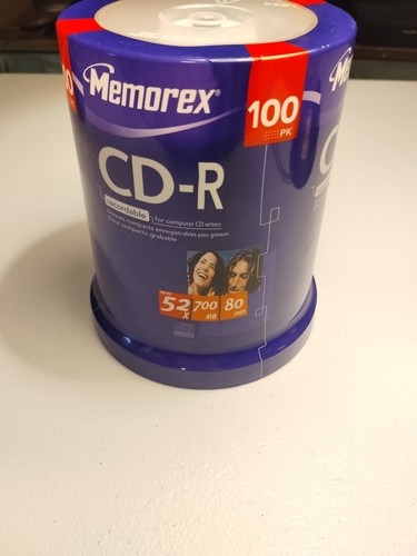 New Sealed 100 Pack Memorex CD-R 52X 700MB 80min Recordable CD's | eBay