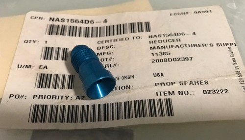 3 x AN833 90 DEG + 2 x AN837 45 DEG ALUM FITTINGS + 5 x AN924 LOCK NUTS ...