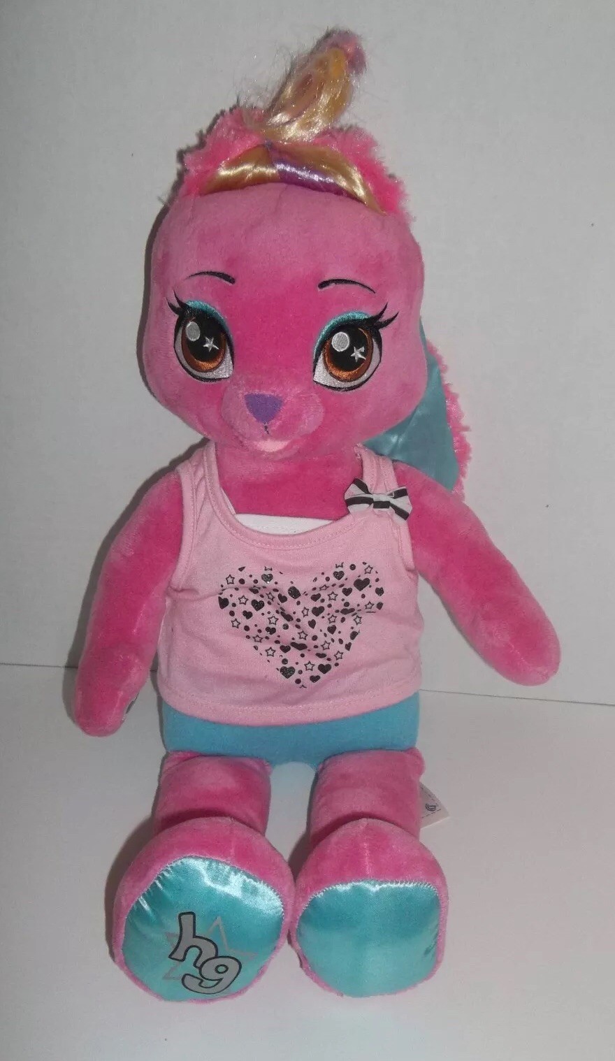 babw build a bear workshop risa honey girls magenta hot pink bunny ...