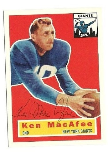 Ken MacAfee 1956 Topps Archives autographed auto signed card Giants | eBay