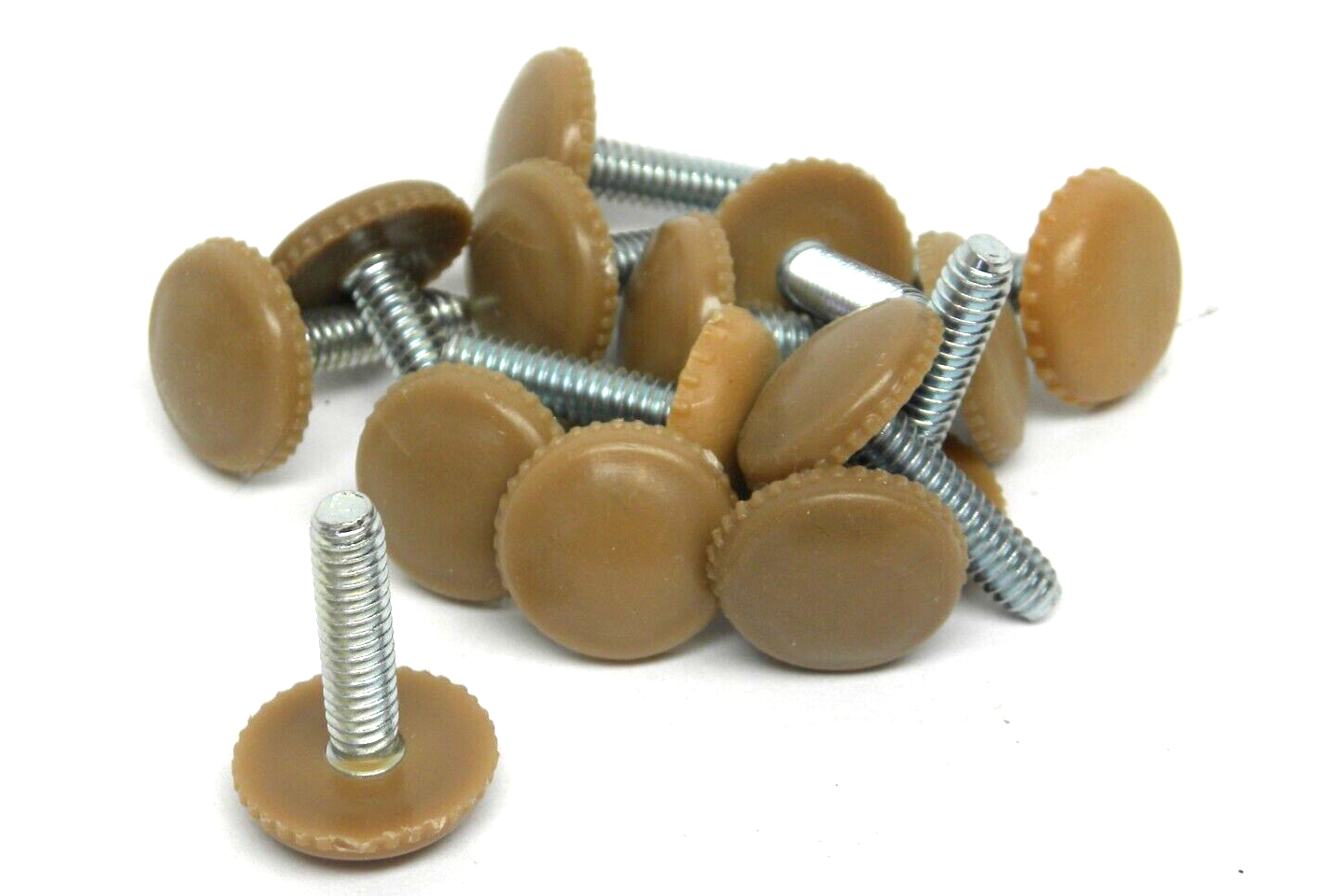 16 pcs- 1/4"-20 Leveling Foot Threaded Brown Glides Adjustable ...