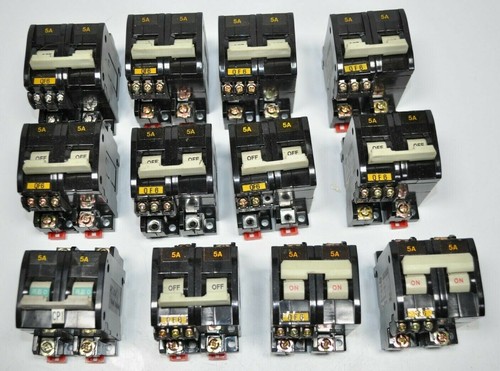Lot of 12 Daeryuk / Daco Circuit Protector/Breakers DCP52DF 5A 2 Pole ...