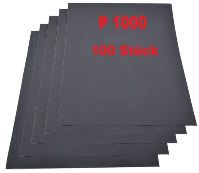 100 Stk Awuko Schleifpapier 23x28 P 1000 Trocken Nass Schmirgelpapier ...