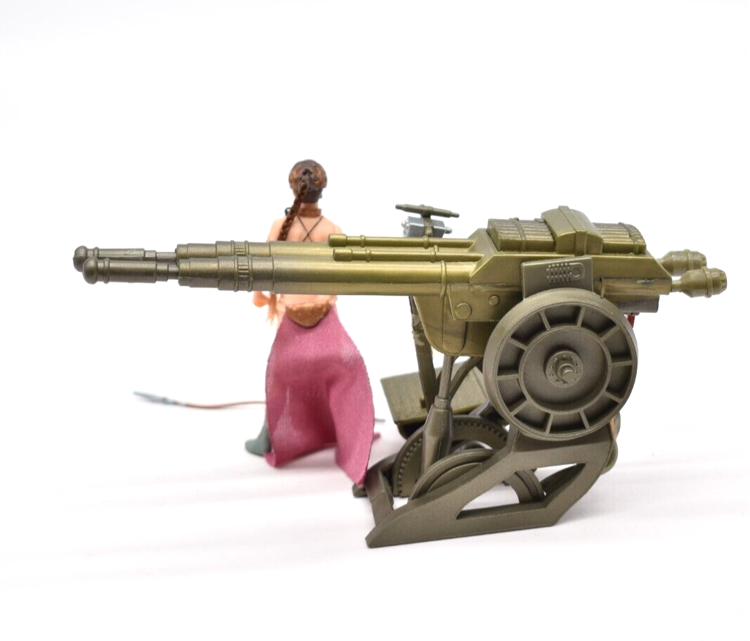 Star Wars - Slave Leia with Sail Barge Cannon (2001) Power of the Jedi ...
