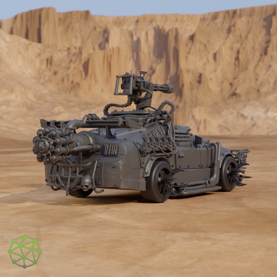 Armored Car with Chaingun | Post Apocalyptic | Car Wars | Gaslands ...