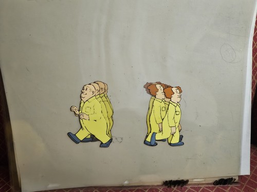 Scooby Doo Ghastly Ghost 3 Stooges Animation 18 Cels Moe Curly Larry ...