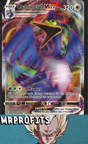 Pokémon TCG Cramorant VMAX Shining Fates 055/072 Holo Ultra Rare NM | eBay