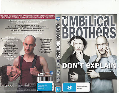 The Umbilical Brothers-Don't Explain-Comedy-UB-DVD | eBay
