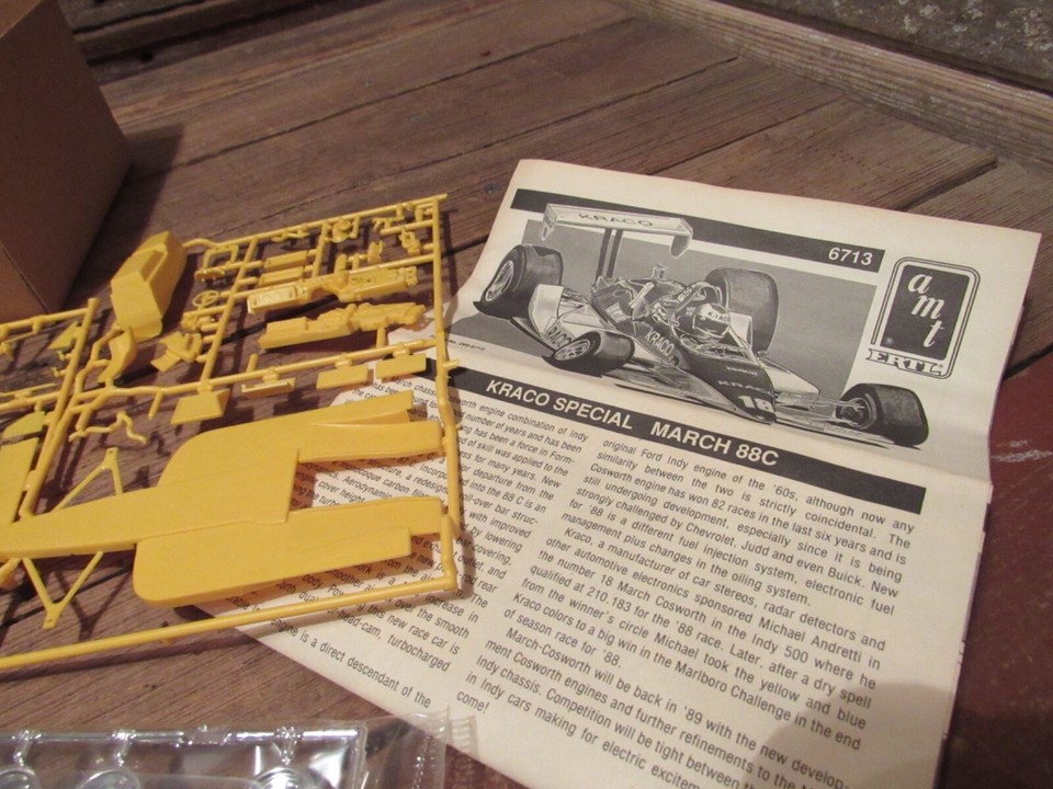 Vintage AMT 1/25 Scale KRACO SPECIAL MARCH 88C Car Model Kit - NEW Open ...