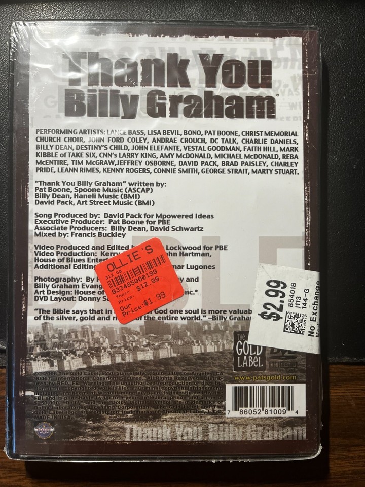 Thank You Billy Graham - America's Heartfelt Tribute -Pat Boone's Gold ...