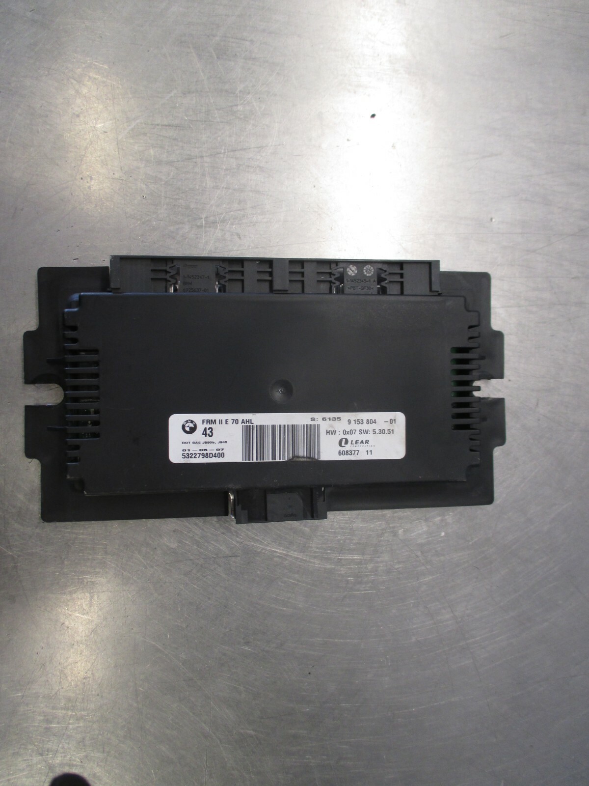 P200391 2007-2013 BMW X5 Adaptive Light Footwell FRM Control Module ...