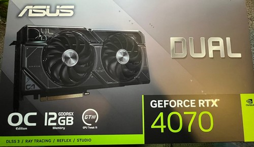 Asus Dual GeForce RTX 4070 12GB GDDR6X VRAM Graphics Card - (DUAL ...