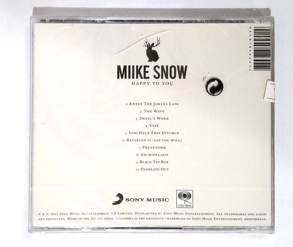 Miike Snow – Happy To You 88697859242 EU CD, Album SEALED | eBay