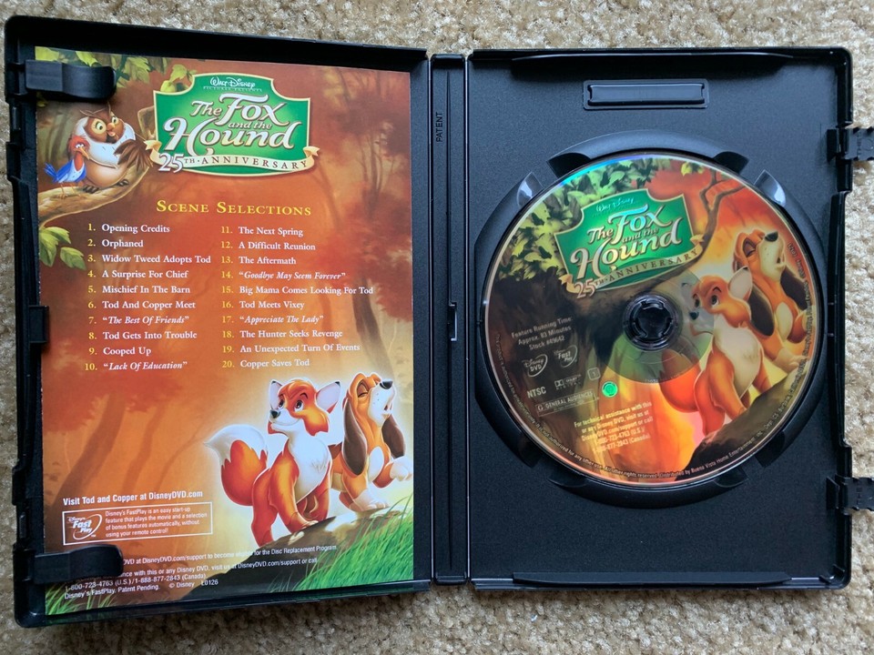 The Fox and the Hound (DVD, 2006, 25th Anniversary Edition) With ...