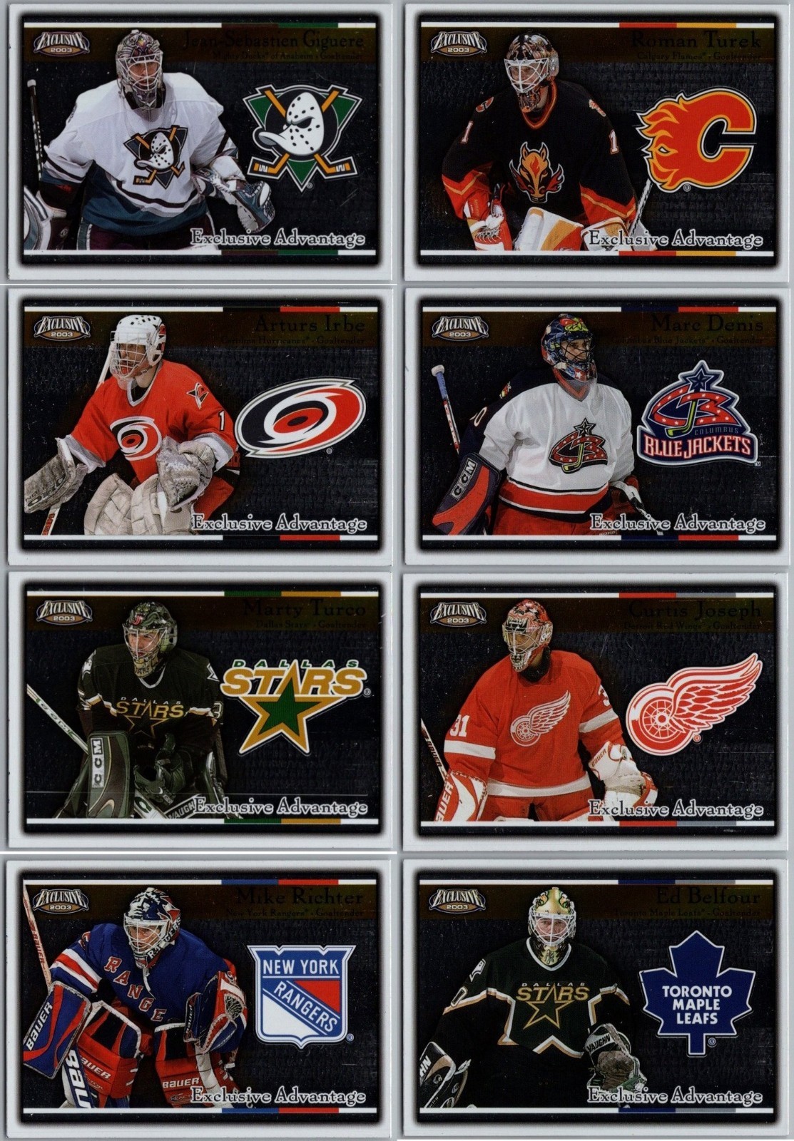 2002-03 PACIFIC EXCLUSIVE ADVANTAGE INSERT CARDS - PICK SINGLES ...