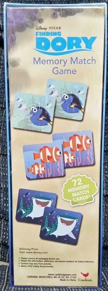 FINDING DORY MEMORY MATCH GAME Disney Pixar Nemo *NEW* | eBay