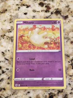 Milcery 70/172 Brilliant Stars Reverse Holo Common Pokemon Card TCG 070 ...