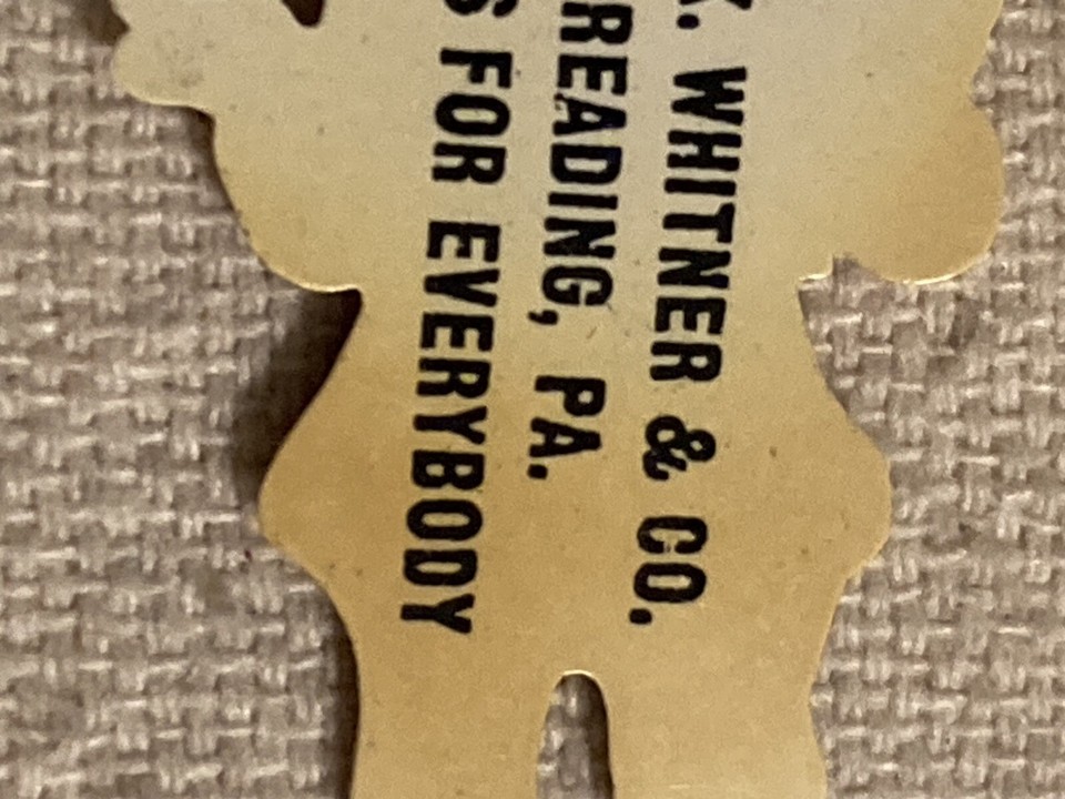 C.K. Whitner’s Department Store Santa Reading PA Celluloid Santa Pin ...