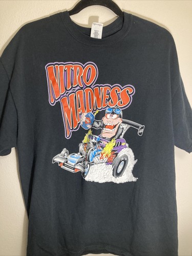 Nitro Madness Graphic Black Tee Streetwear VG condition | eBay