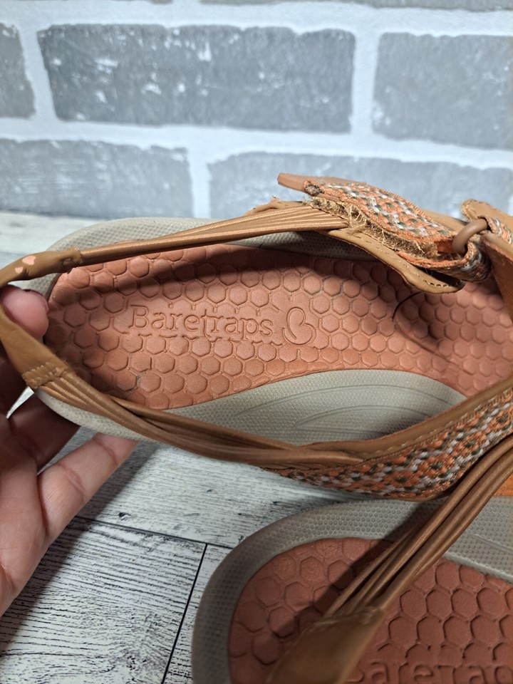 Baretraps Sandals Womens Brown Dalton Slingback Comfort Wedge Shoes ...