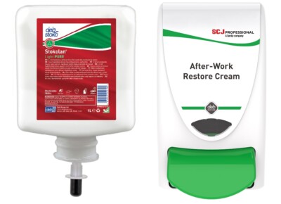 Deb Stokolan Light PURE After Work Cream 1 Litre Cartridge & Dispenser ...