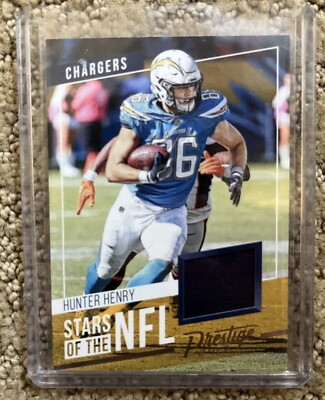 Hunter Henry 2019 panini prestige football patch #SS-HH Chargers ...