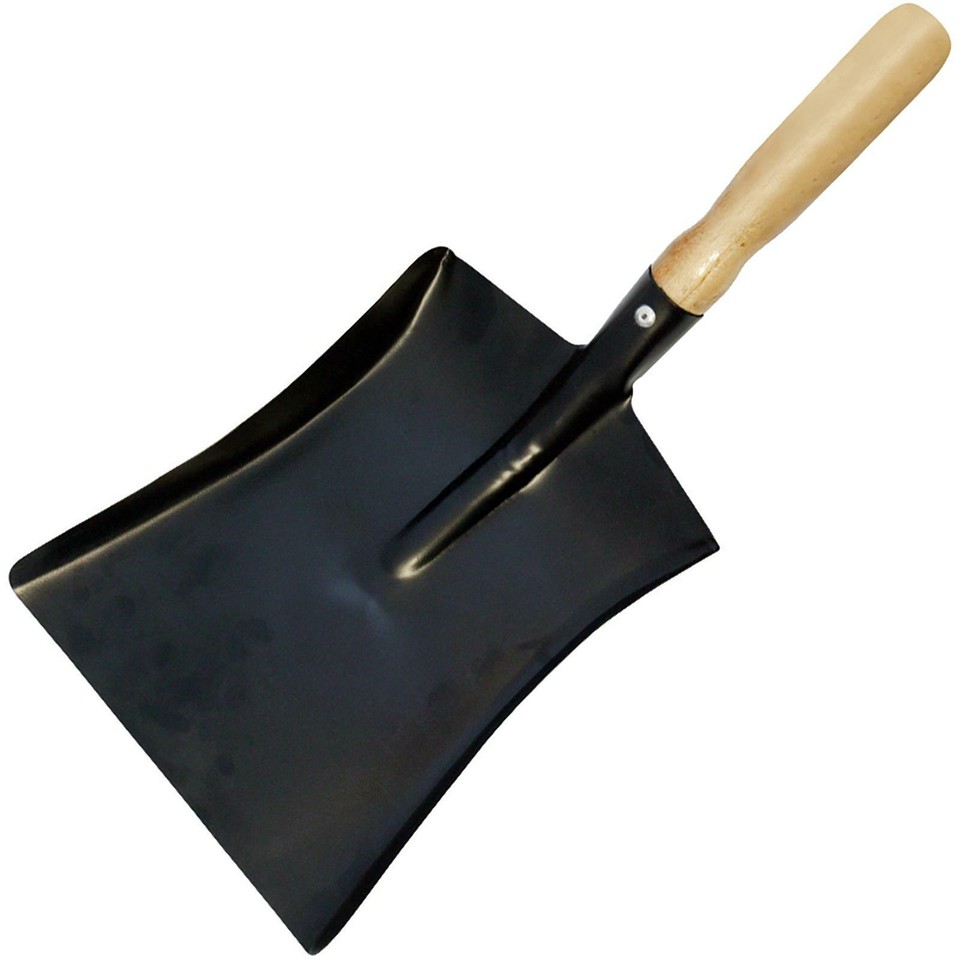 Silverline Dustpan Hardwood Handle Cleaning Dirt Scoop Shovel Dust Pan ...