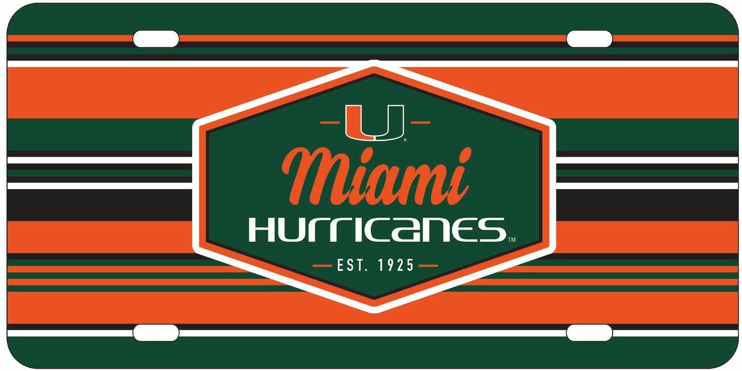 Miami Hurricanes License Plate Heavy Duty Acrylic Brand New In Package ...