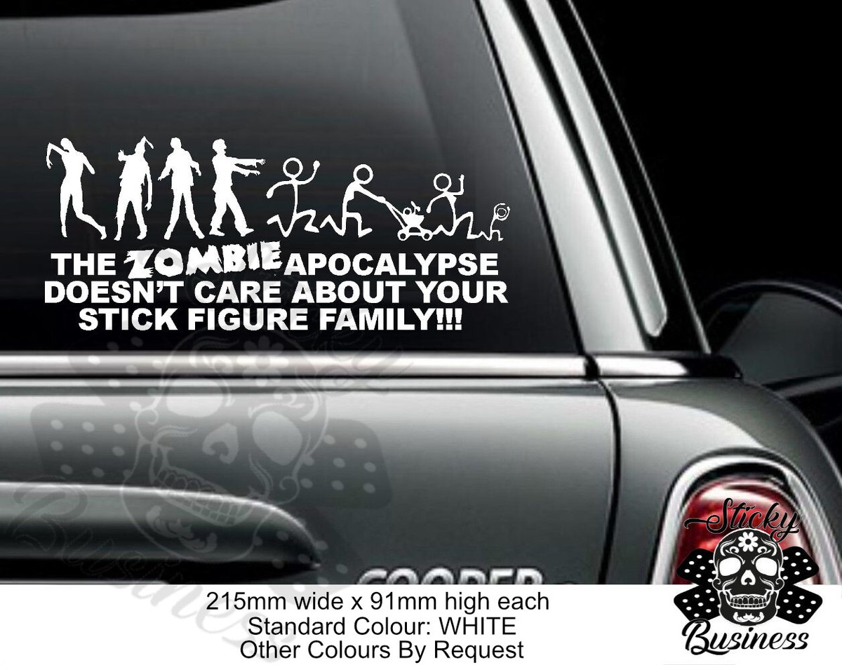 Zombie Family Stick Figures Zombie No Body Cares About Your Stick