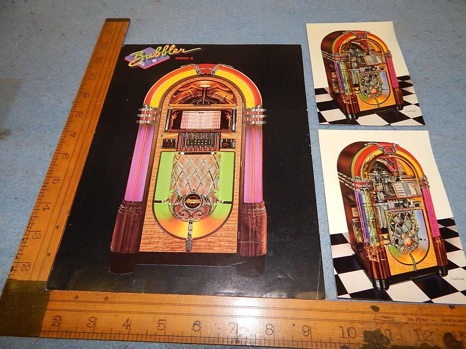 1988 Antique Apparatus CD-8 BUBBLER Series II Advertising Flyer + two ...