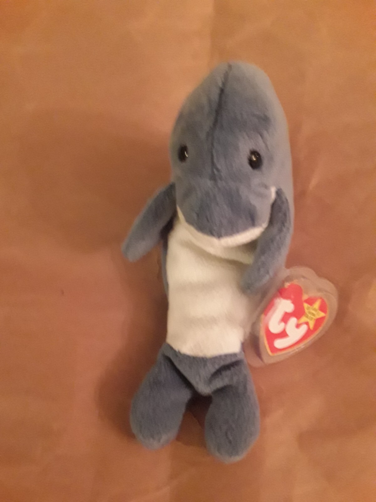 Ty Beanie Babies Waves the Grey Orca Whale Plush Toys - 1996 P.V.C ...