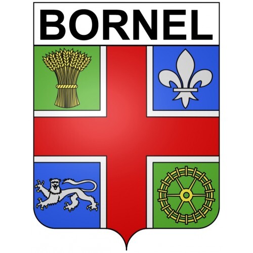 Bornel 60 ville Stickers blason autocollant adhésif | eBay