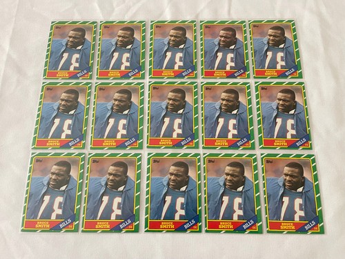 1986 Topps #389 BRUCE SMITH Rookie Lot of 15 with unique miscut back | eBay