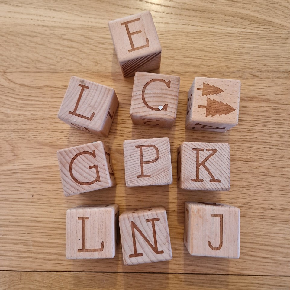 Wooden Letter & Number Blocks | eBay UK