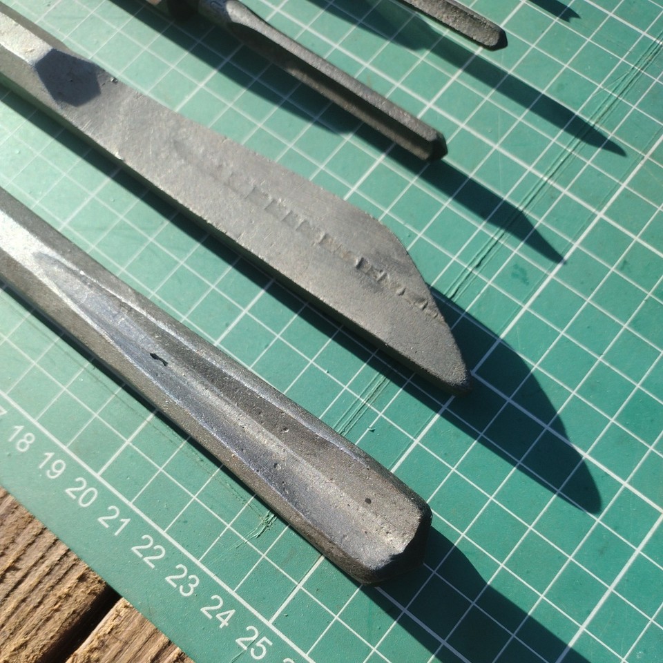 Job Lot of Masonry Chipping Tools inc. Eclipse Grooved Plugging Chisel ...