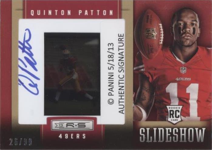 2013 Panini Rookies & Stars - Slideshow Quinton Patton #29 Rookie ...