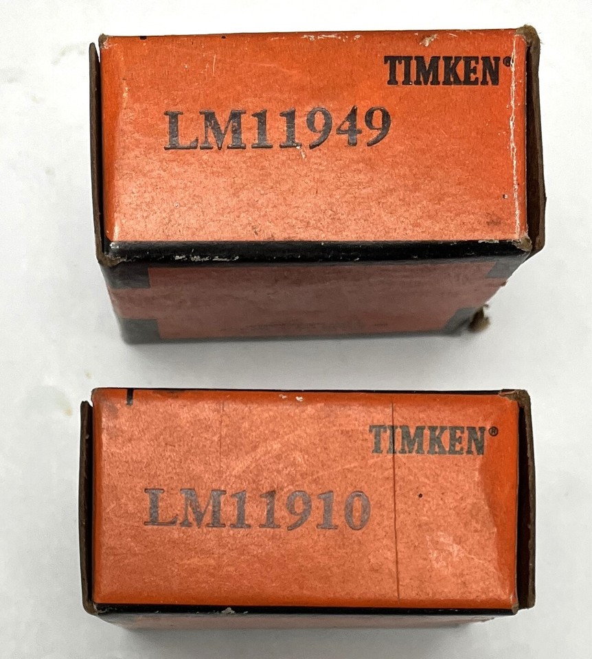 Genuine Timken-Set Of 2 Pieces ( LM11949 & LM11910) Bearing Cup & Cone ...