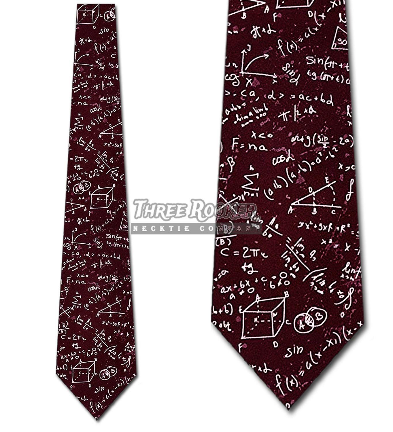 Math Ties Mens Education Neckties Professor Teacher Tie | eBay