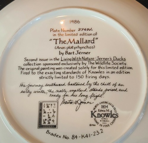 Mallard Collector Plate By David Maass Highly Collectible | eBay