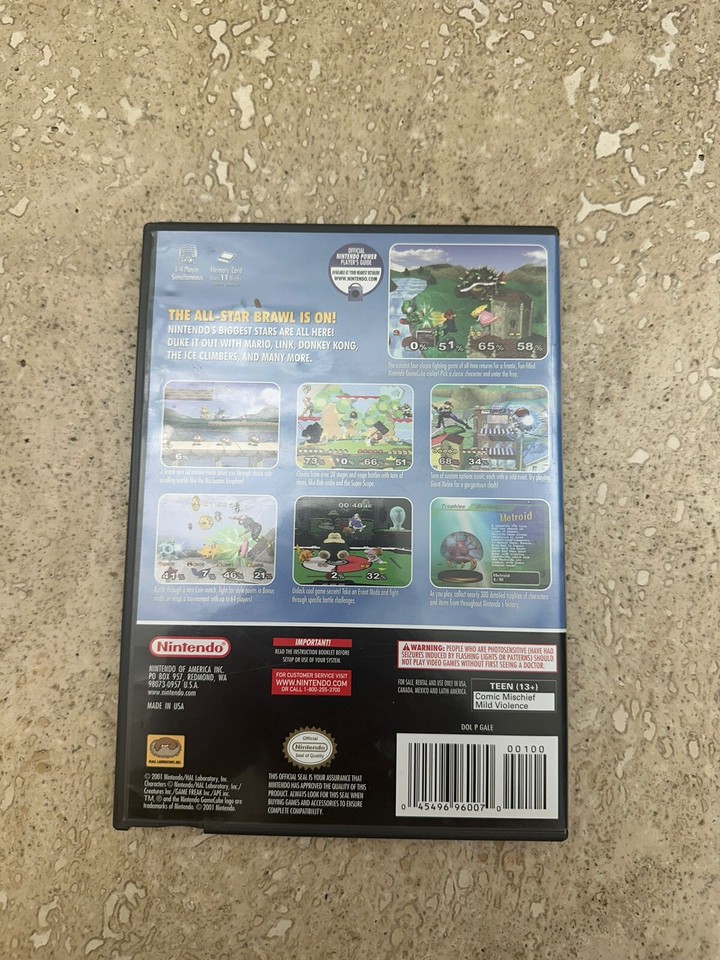 Super Smash Bros Melee (Nintendo GameCube) Players Choice Complete in ...