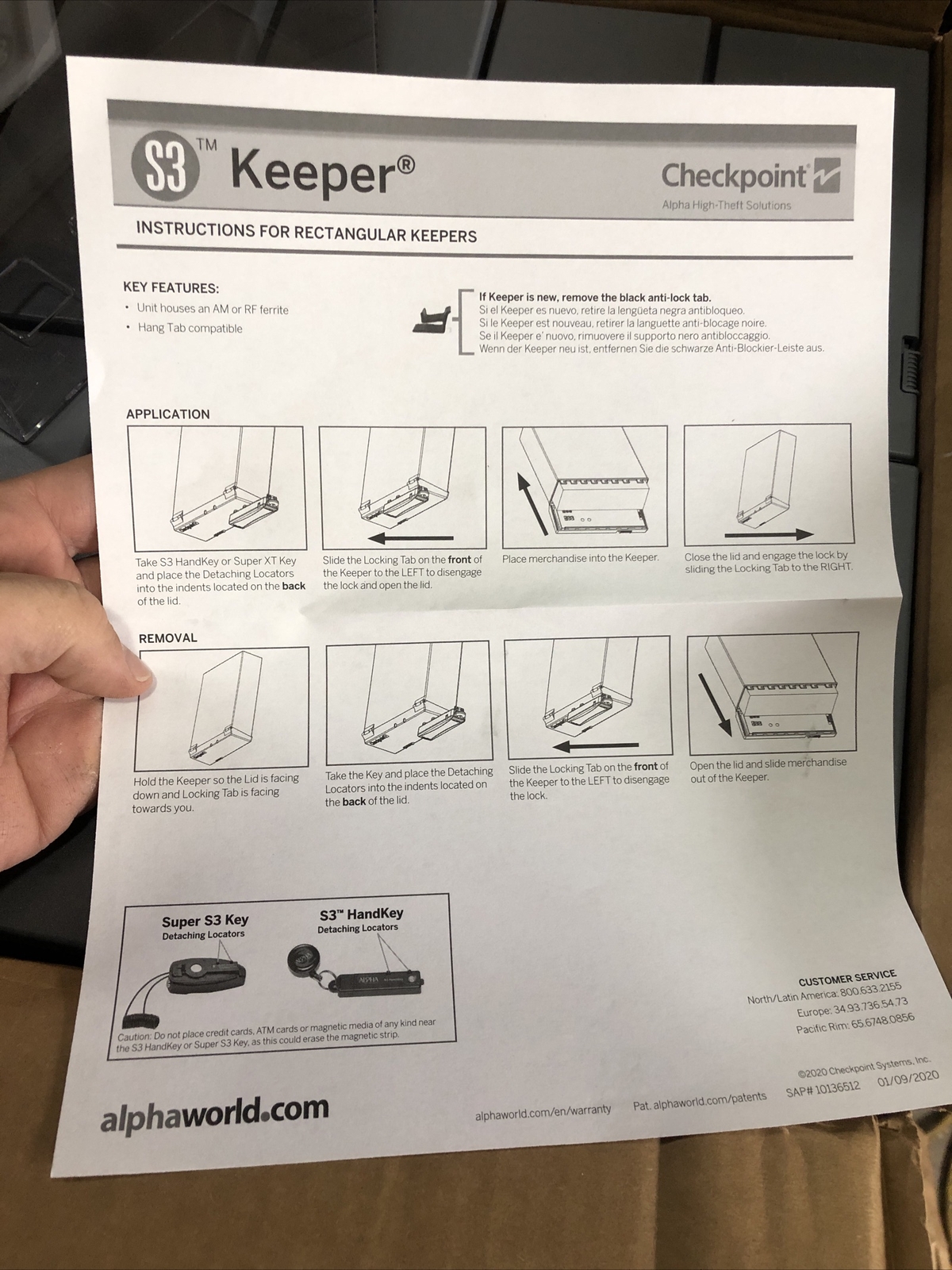 (6 NEW) Alpha Security KP1528 Keepers Retail Anti Theft S3 Case Game ...