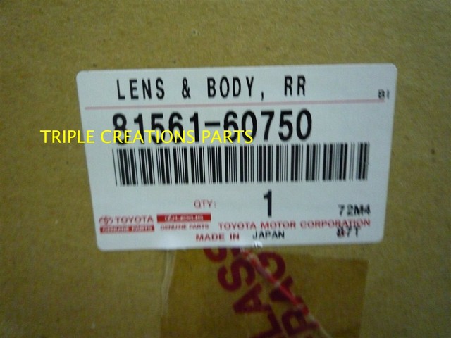 81561-60750 Toyota Lens & Body Rear Combination Lamp LH 8156160750 ...