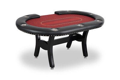 MRC POKER Mini Prestige Table (7 player + dealer) ROYAL RED VERSION | eBay