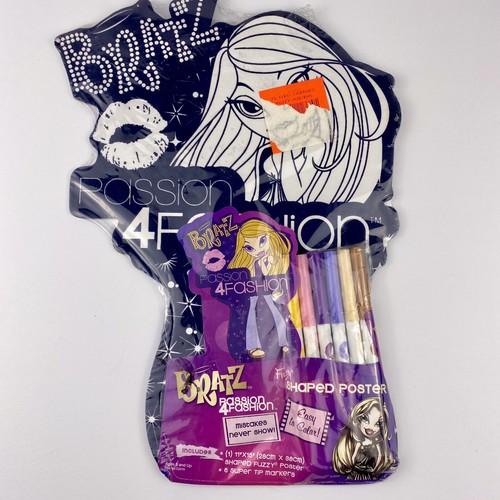Bratz Shaped Fuzzy Poster, Passion 4 Fashion RoseArt Unopened With ...