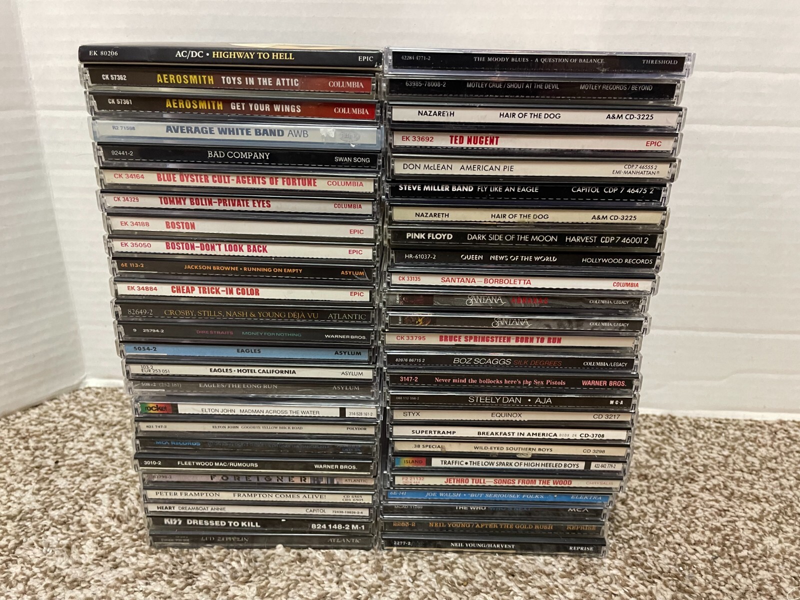 Lot of 50 CDs -70s CLASSIC ROCK - SOME OF THE BEST CD's FROM THAT ERA ...