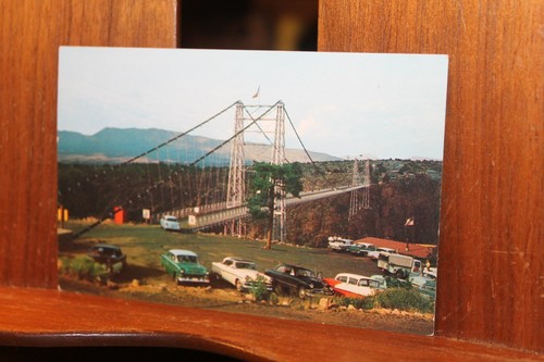 Vintage Postcard ca 1950's Royal Gorge Suspension Bridge Canon City ...