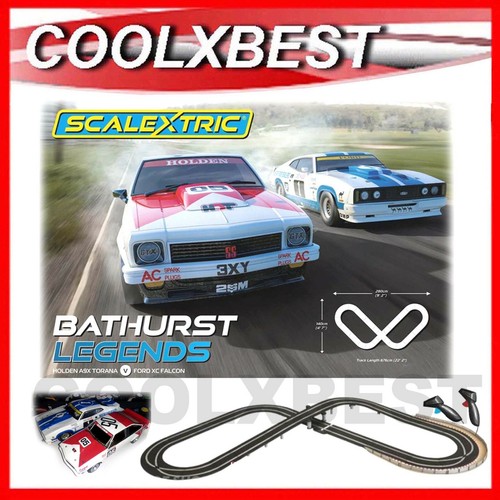 NEW SCALEXTRIC 1:32 BATHURST LEGENDS SLOT CAR SET FALCON v TORANA BROCK ...