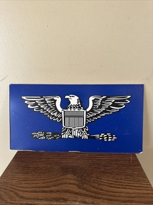 Full Bird Colonel Eagle Military Vintage Aluminum 12x6 Plaque | eBay