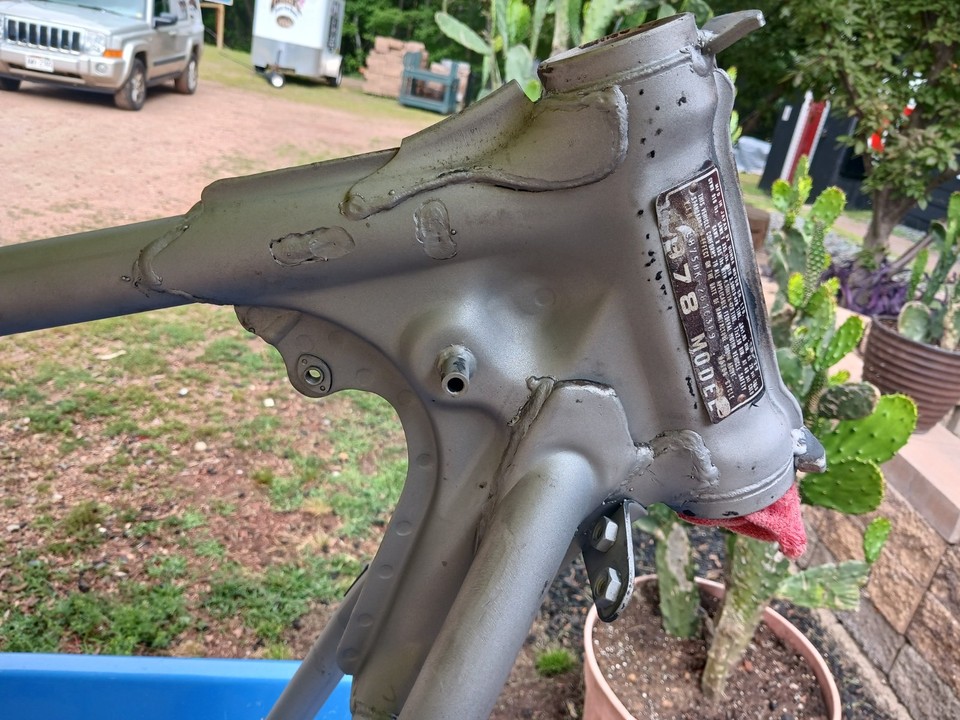 Honda cb750 sohc Chopper frame. Newly installed hardtail by Cycle-one ...