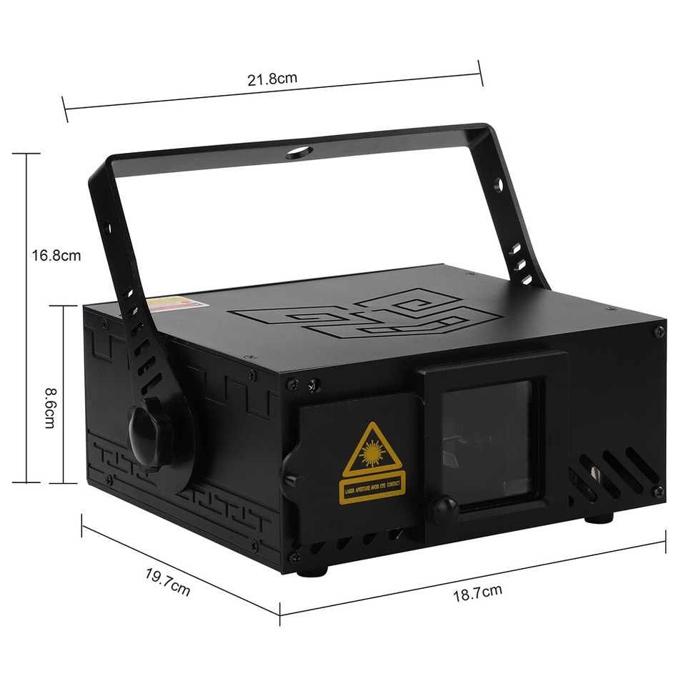 20W RGB Animation Laser Stage Lights Programmable Disco Laser DJ Light ...